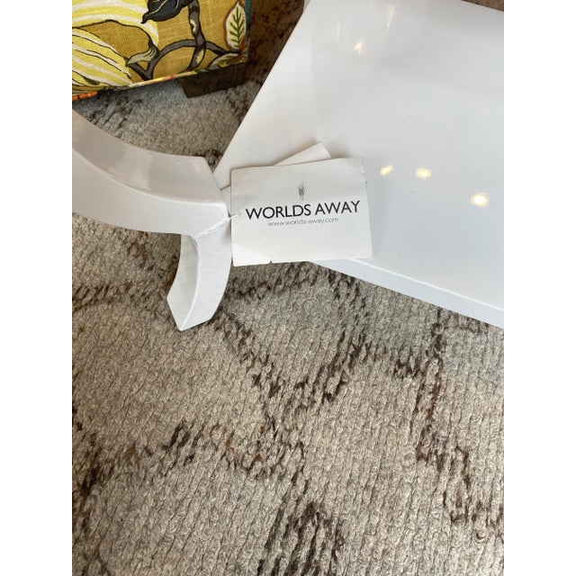 Kelly Three Tier Console in White Lacquer | Chairish