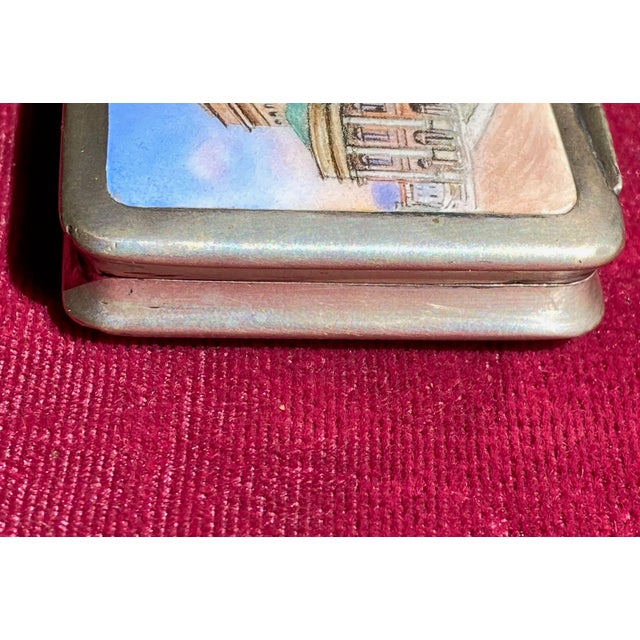 Palermo Opera House Silver & Enamel Box Circa 1900 | Chairish