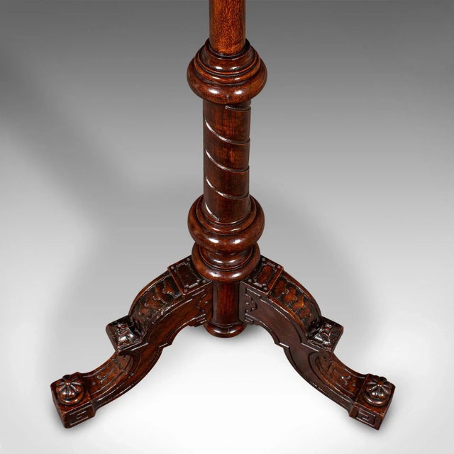 1880s Tall Antique Victorian Oak Music Stand | Chairish