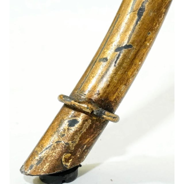 Vintage Coastal Gilt Faux Bamboo Chevalier Mirror | Chairish