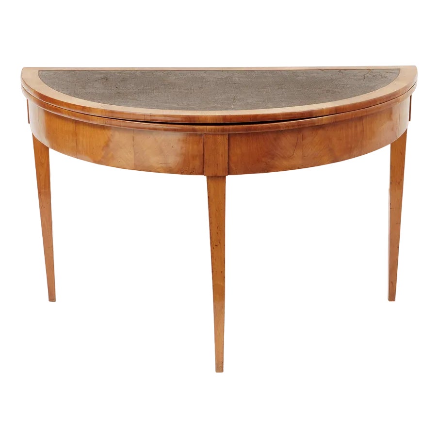 Demi Lune Consol-Folding Table | Chairish