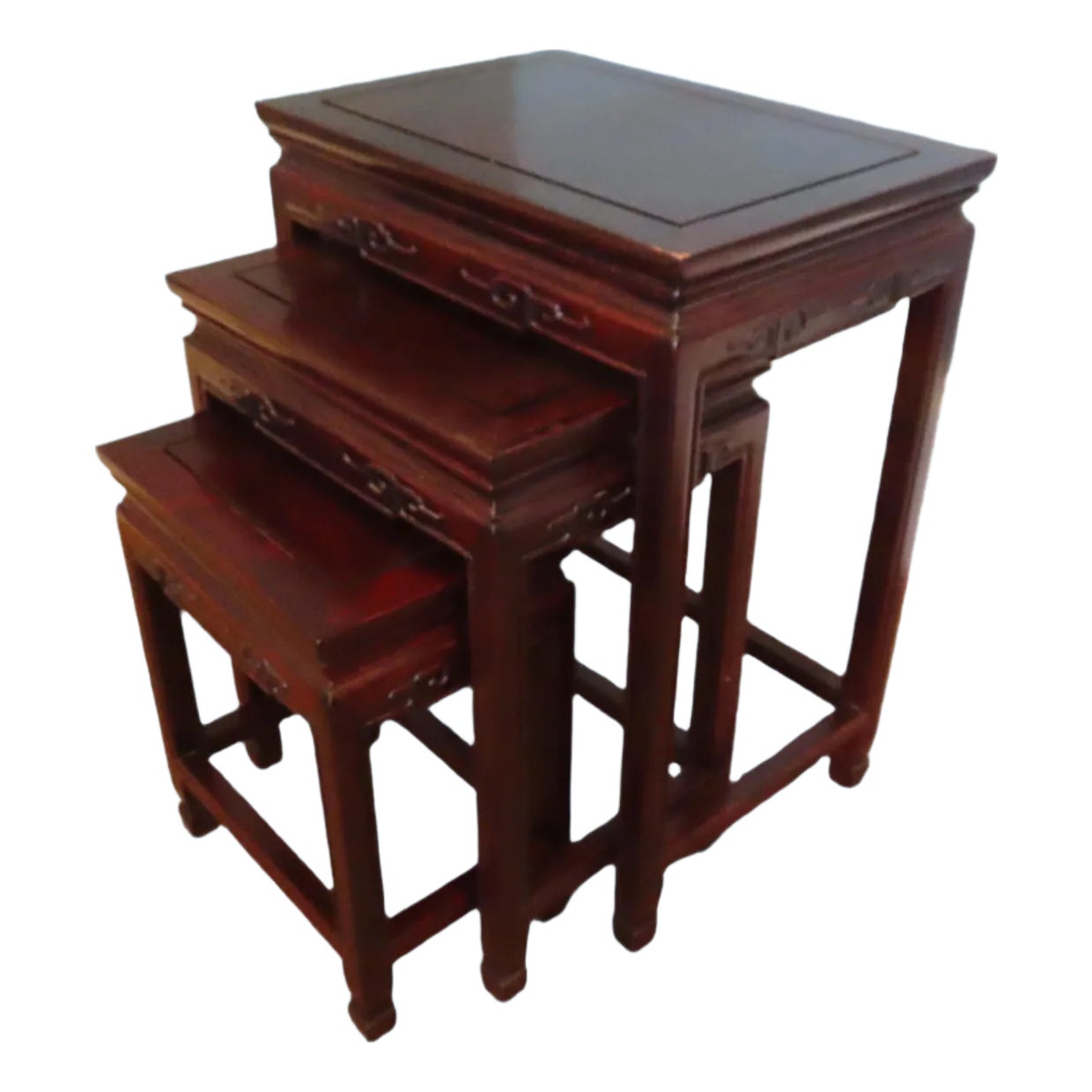 Gorgeous Chinese Ming Style Nesting Tables | Chairish