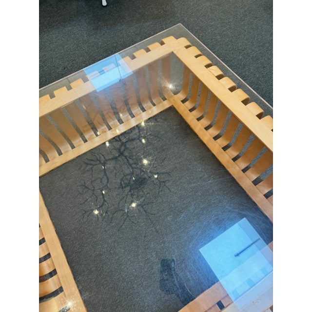 Frank Gehry for Knoll Studios Icing Maple and Lucite Coffee Table ...