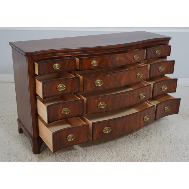 American Drew 12 Drawer Mahogany Bedroom Dresser | Chairish