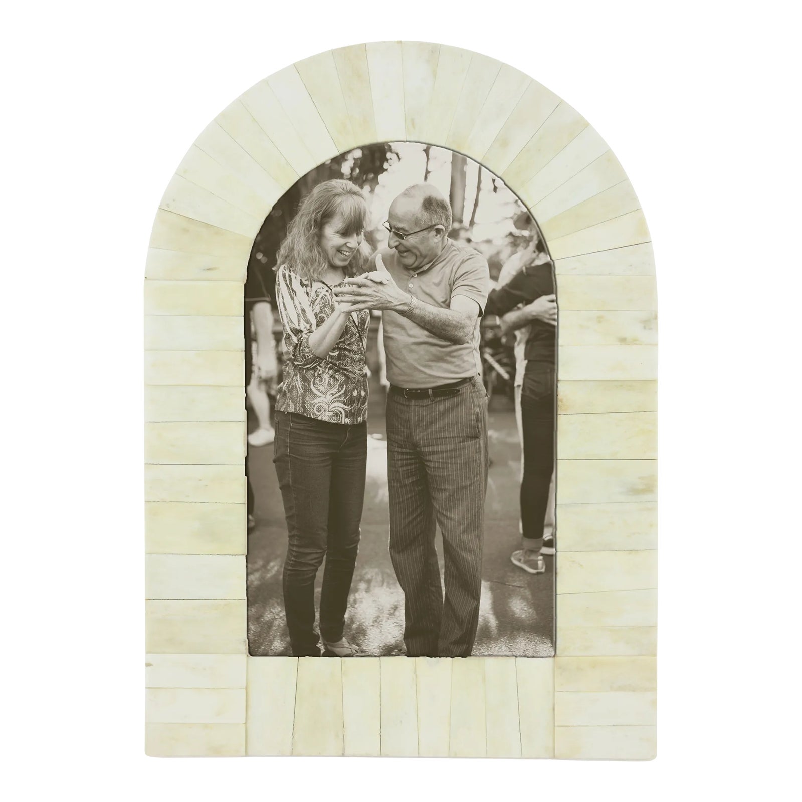 Arch-Shaped Bone Inlay Photo Frame | Chairish