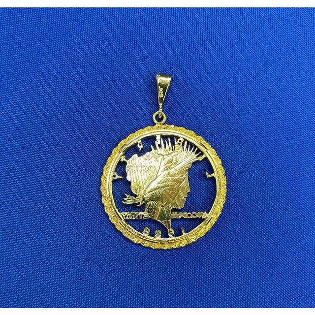 Genuine Vintage American Usa Dollar Coin Lady Liberty Yellow Gold ...
