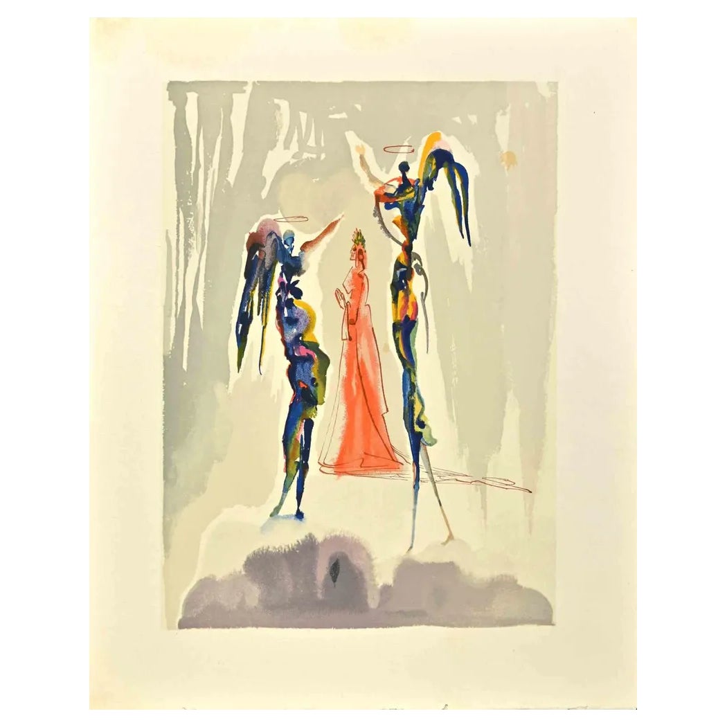 Salvador Dali, The Divine Comedy: The Angelus of the Empyrean, Woodcut ...