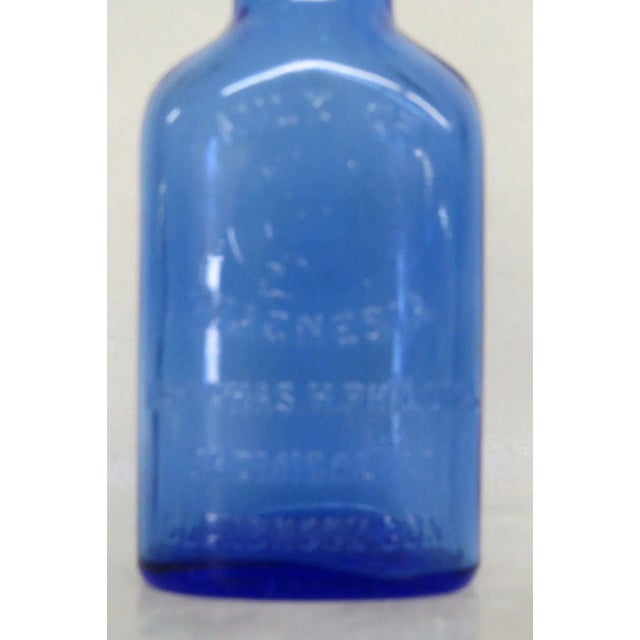 Chas H Phillips Chemical Co Milk of Magnesia Blue Glass Bottle | Chairish