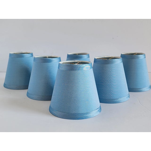 Royal Design Blue Chandelier Lamp Shades | Chairish