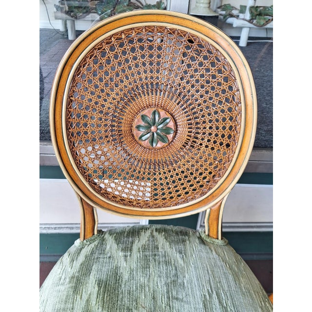 Late 19th Century Set of 4 Antique English Adam Style Cane Back Chairs ...