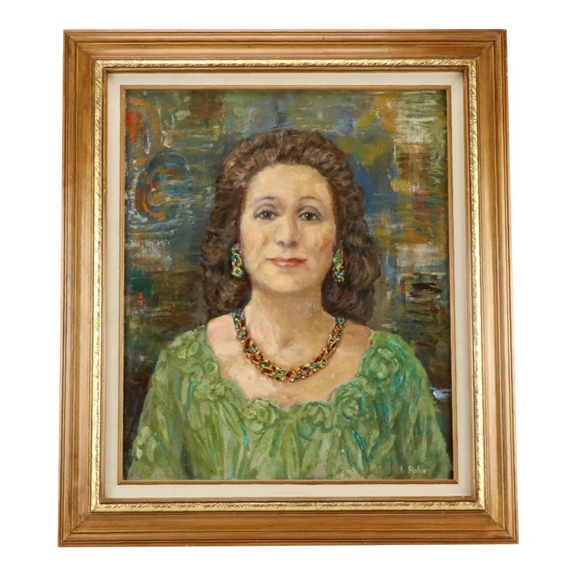 Late 20th Century Jack Pohr Portrait of a Woman Framed | Chairish