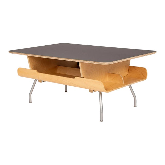 Mid Century Style Plywood Coffee Table by Herman Miller 2000s | Chairish