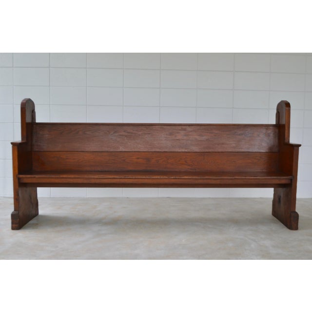 Early 20th Century Wooden Bench | Chairish