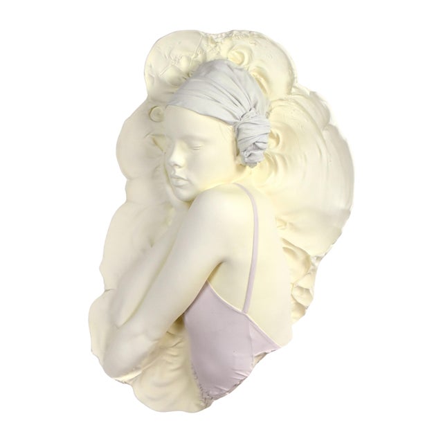 Marc Sijan “Hand on Chin” Realist 3-Dimensional Sculpture Woman Sleeping | Chairish