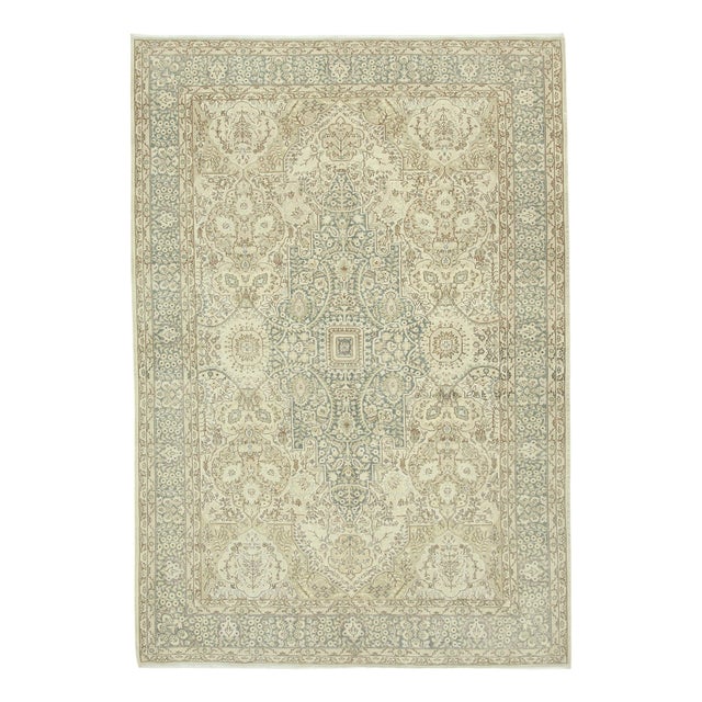 Vintage Beige Rug in Wool | Chairish
