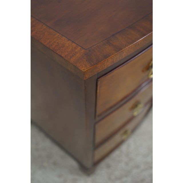 Henkel Harris 3 Drawer Yew Wood & Mahogany Bachelor Chest | Chairish