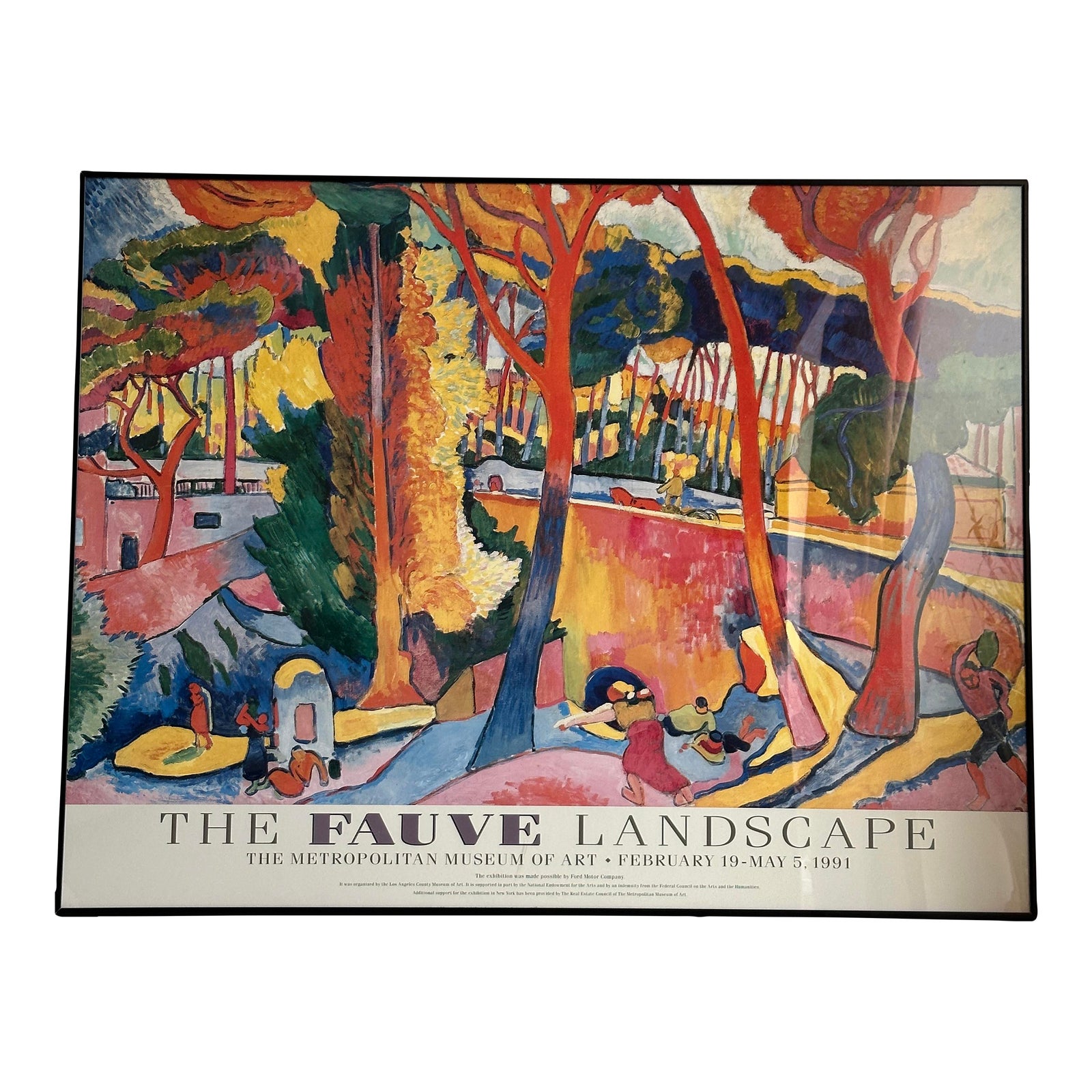1990's Framed Met Fauvism Exhibition Poster | Chairish