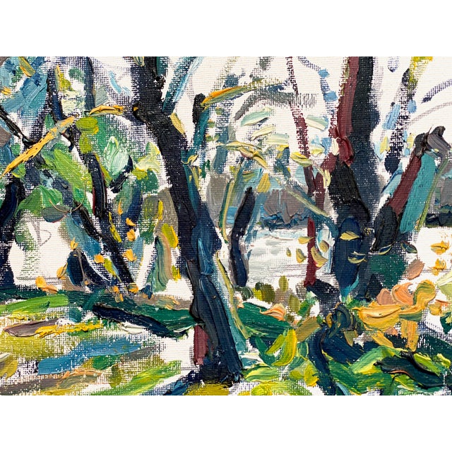 Abstract Expressionist James River Morning - Original Oil Painting by ...