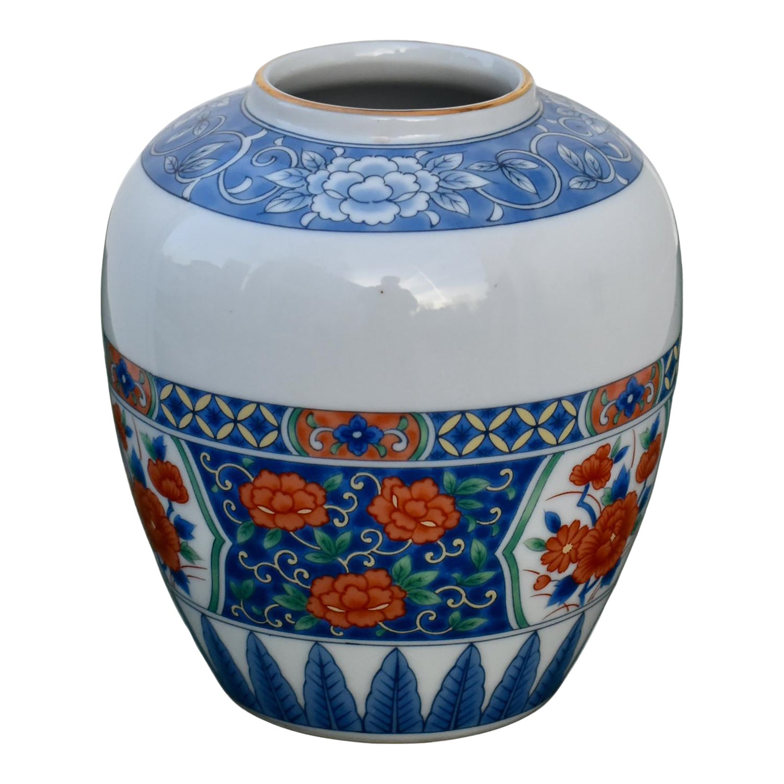 Vintage Tiffany & Co. Porcelain Asian Style Jar / Vase W/Floral Details ...