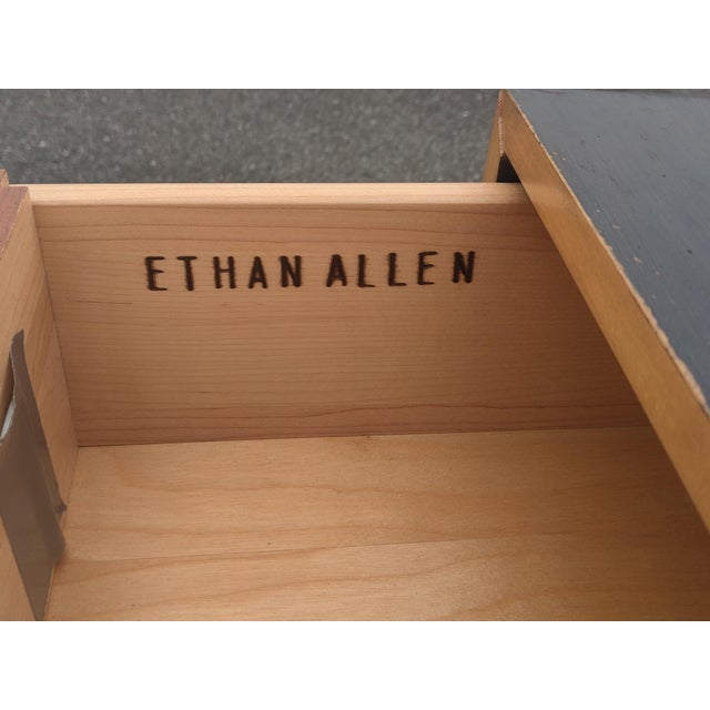 1970s Ethan Allen Wheat Forest Cranberry Storkie Cabinet | Chairish