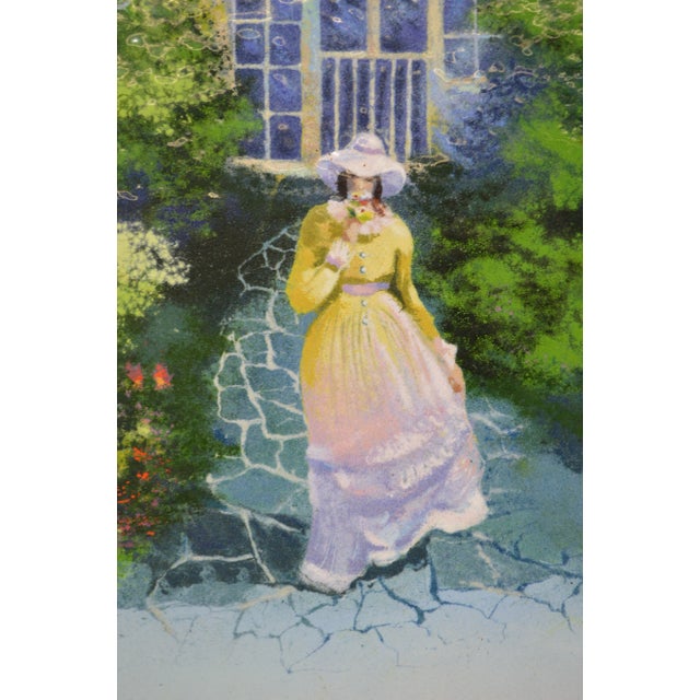 Parthesius Enamel on Copper Southern Belle Framed Painting | Chairish