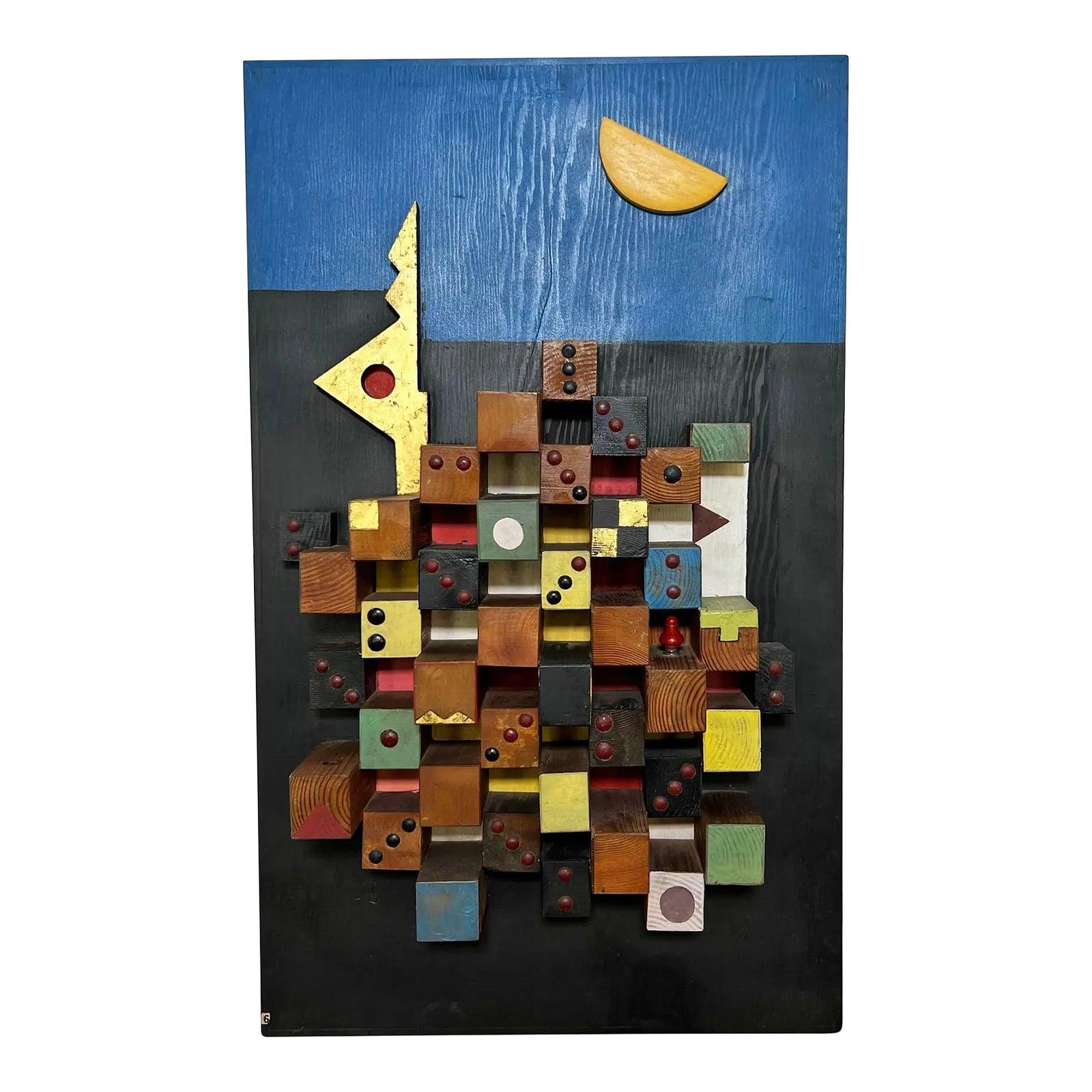 D. 1972 George Cohen Wall Mounted Sculpture Construction | Chairish