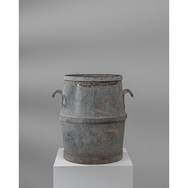 Early 20th Century French Zinc Barrel | Chairish