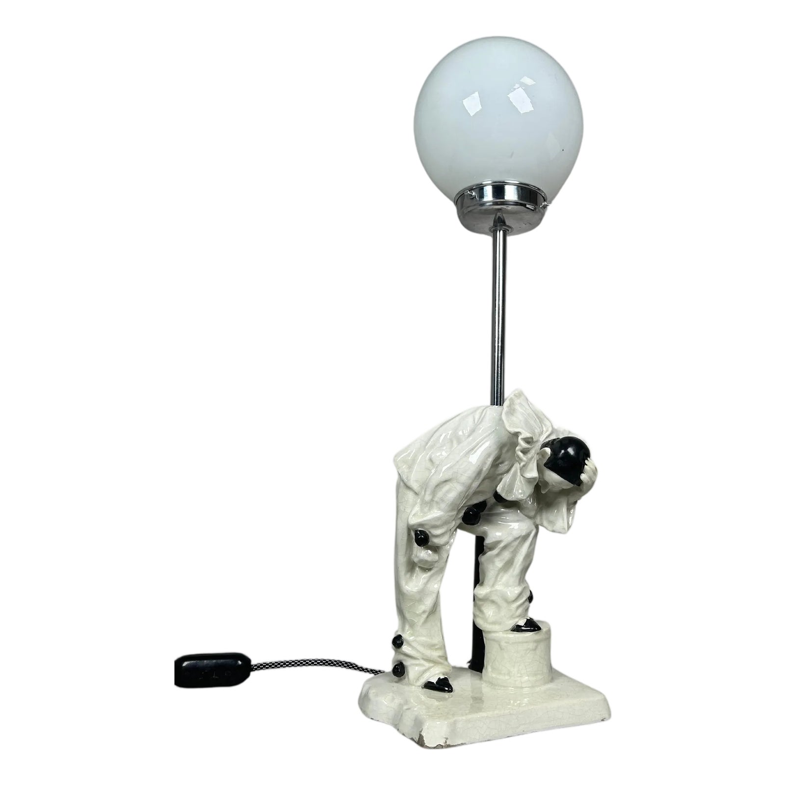 Art Deco Table Lamp by Emanuel Kodet Julián for Bechyně, 1930s | Chairish