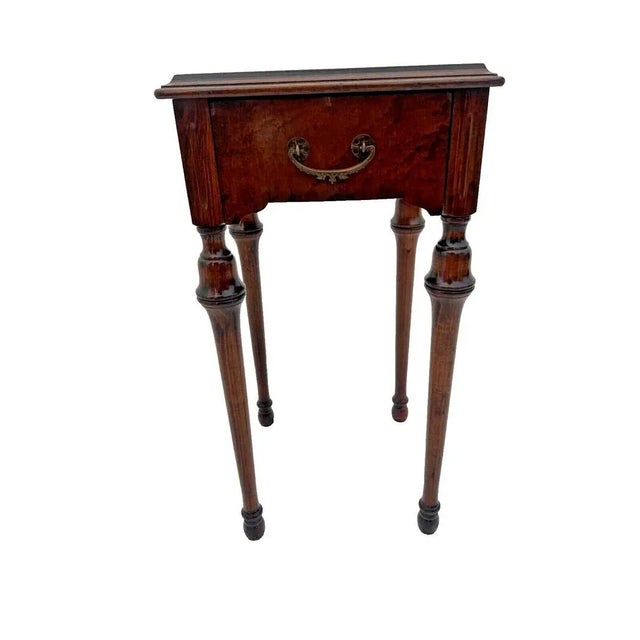 1910s Victorian Table Bust Stand Jardiniere Dovetail Drawer carved Legs ...