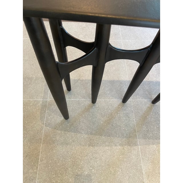 Broze Cast Aluminum Console Table From Cb2 | Chairish