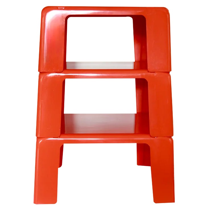Vintage Space Age Stackable Tables by Mario Bellini for C&B, 1960s, Set ...