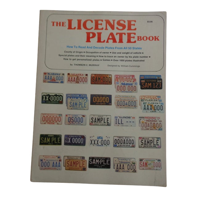 Vintage 1980s the License Plate Book | Chairish