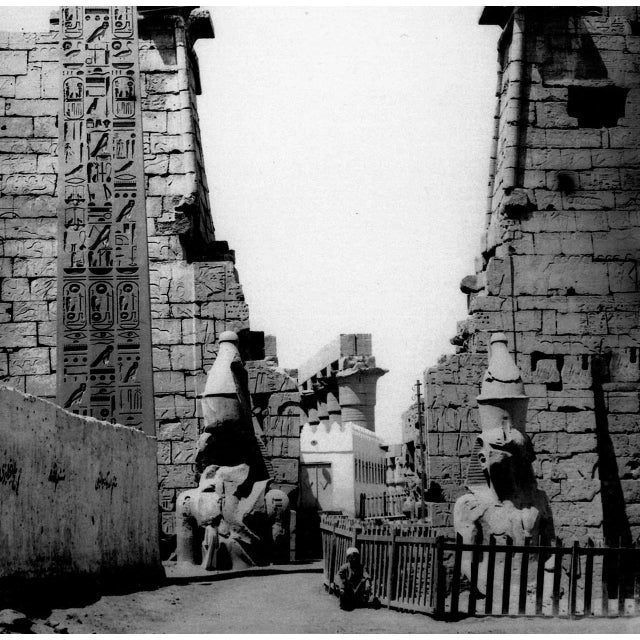 2000s Luxor Temple, Egypt Black & White Photograph | Chairish