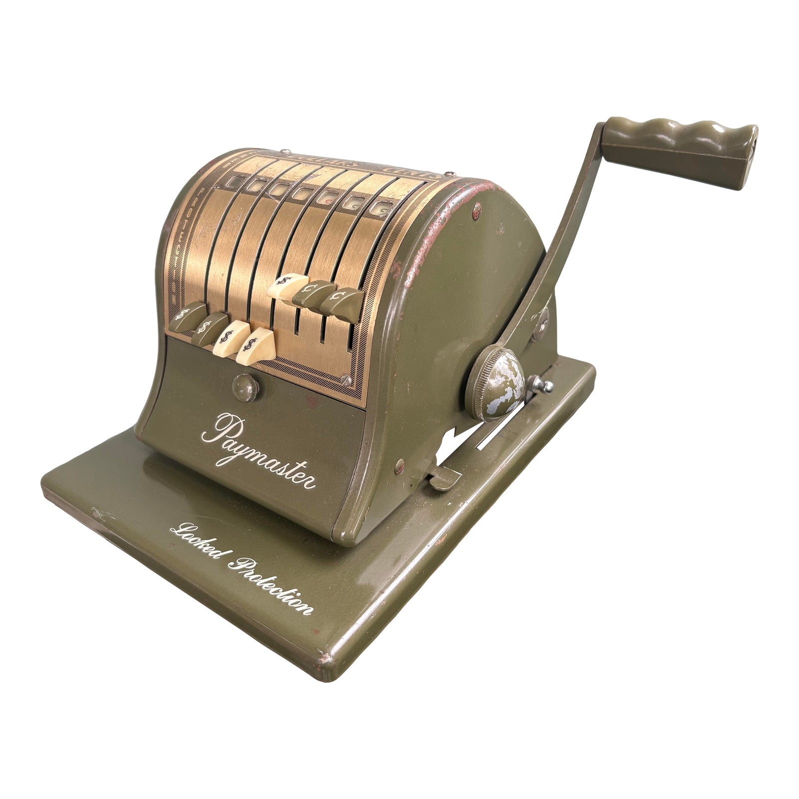 Vintage Paymaster Check Writer & Protector Machine, Industrial Olive ...