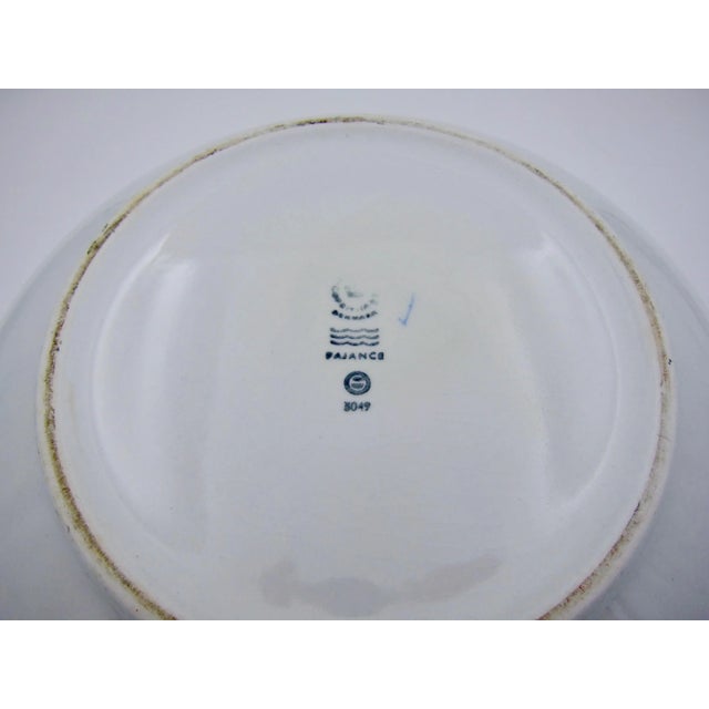 Large Grethe Meyer Blue Line Punch Bowl for Royal Copenhagen | Chairish