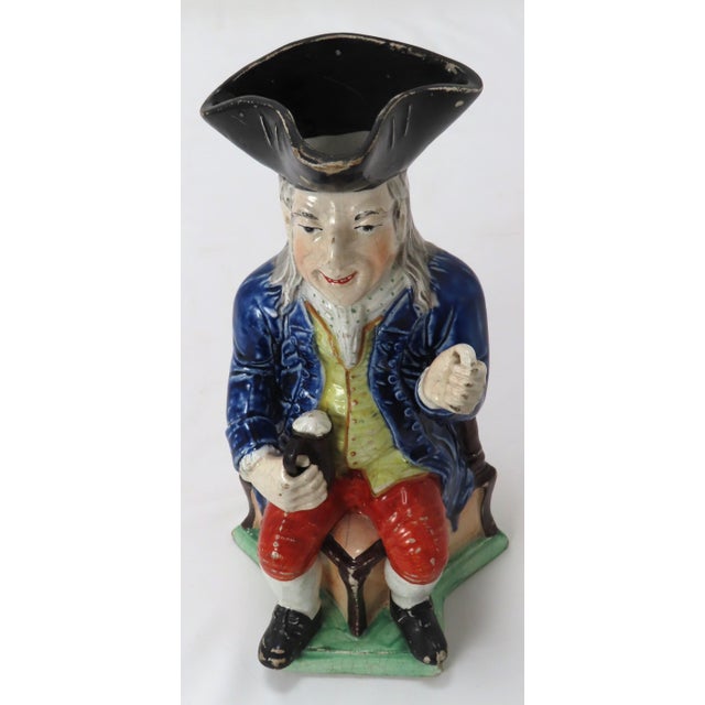 Authentic Early 19th Century English Staffordshire Pottery Toby Jug ...