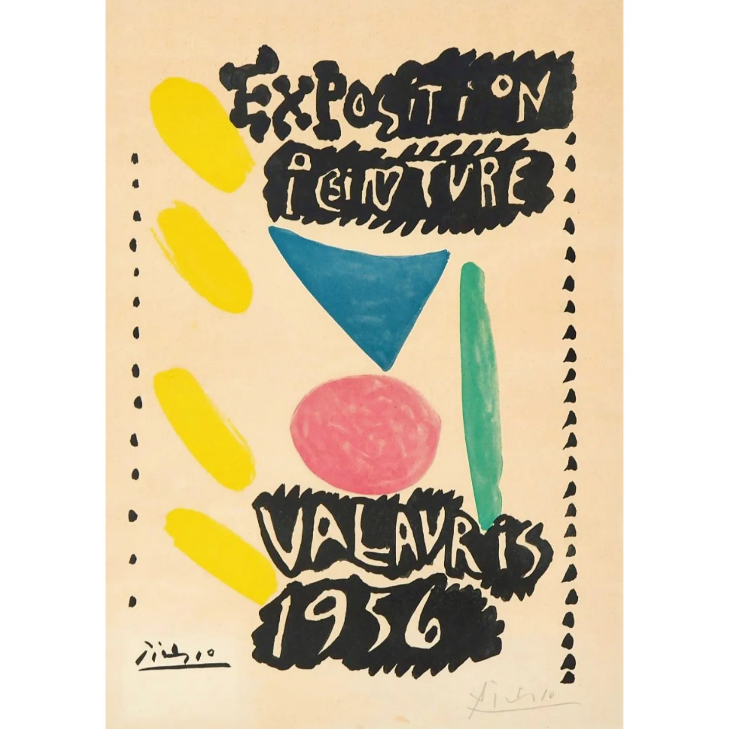 Pablo Picasso, Rare Hand-Signed Lithograph, Vallauris 1956 | Chairish
