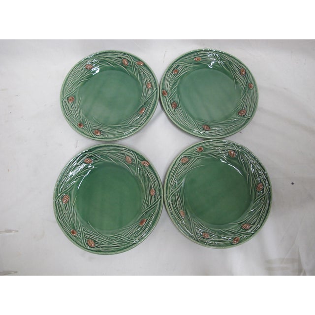 Pierre Deux Portugal French Country Green Pine Cone 10 1/4" Dinner ...
