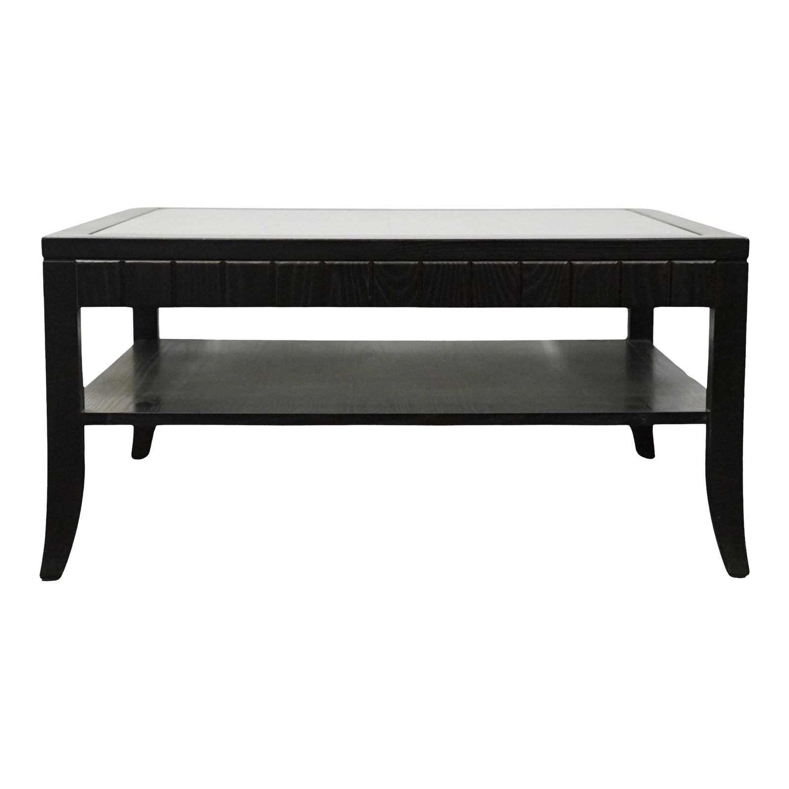 Stanley Furniture Contemporary Modern 37" Square Accent Coffee Table W. Glass Top | Chairish