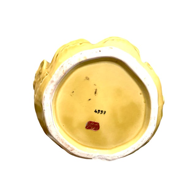 Late 20th Century Lefton Victorian Lady Mustard Yellow Dress Porcelain ...