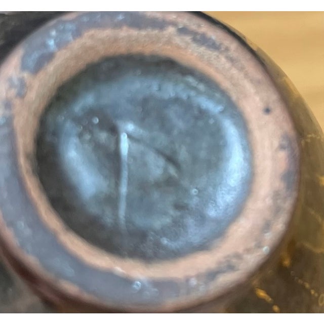 Miniature Gold Ceramic Pitcher / Bud Vase | Chairish