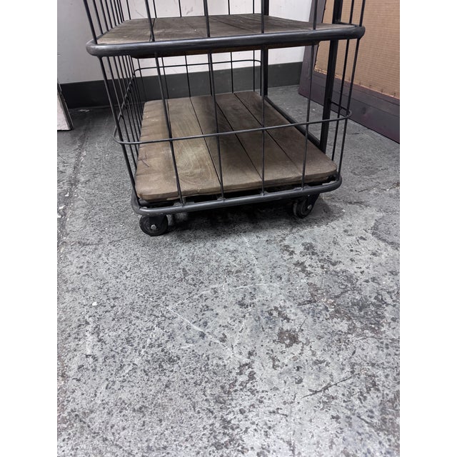 Restoration Hardware Circa 1900 Caged Baker's Rack Single Shelving ...