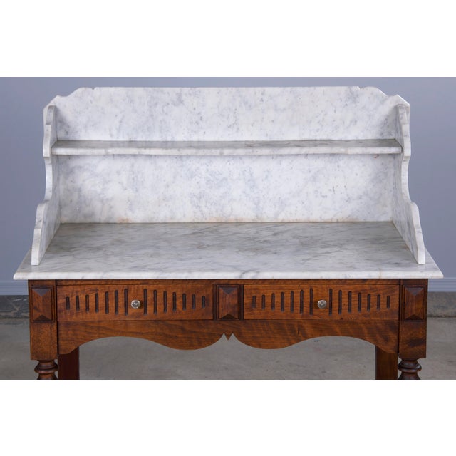 Antique Country French Louis Philippe Style Provincial Maple Wash Table ...