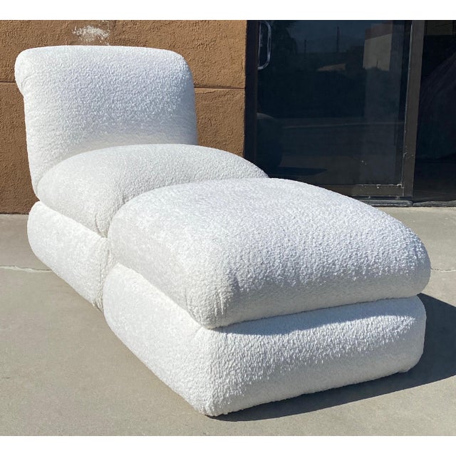 Reimagined Vintage 1980s Phyllis Morris Off-White Bouclé Chair and ...