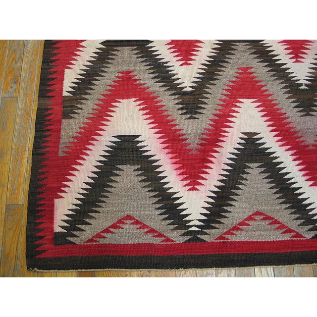Antique Navajo Geometric Rug | Chairish