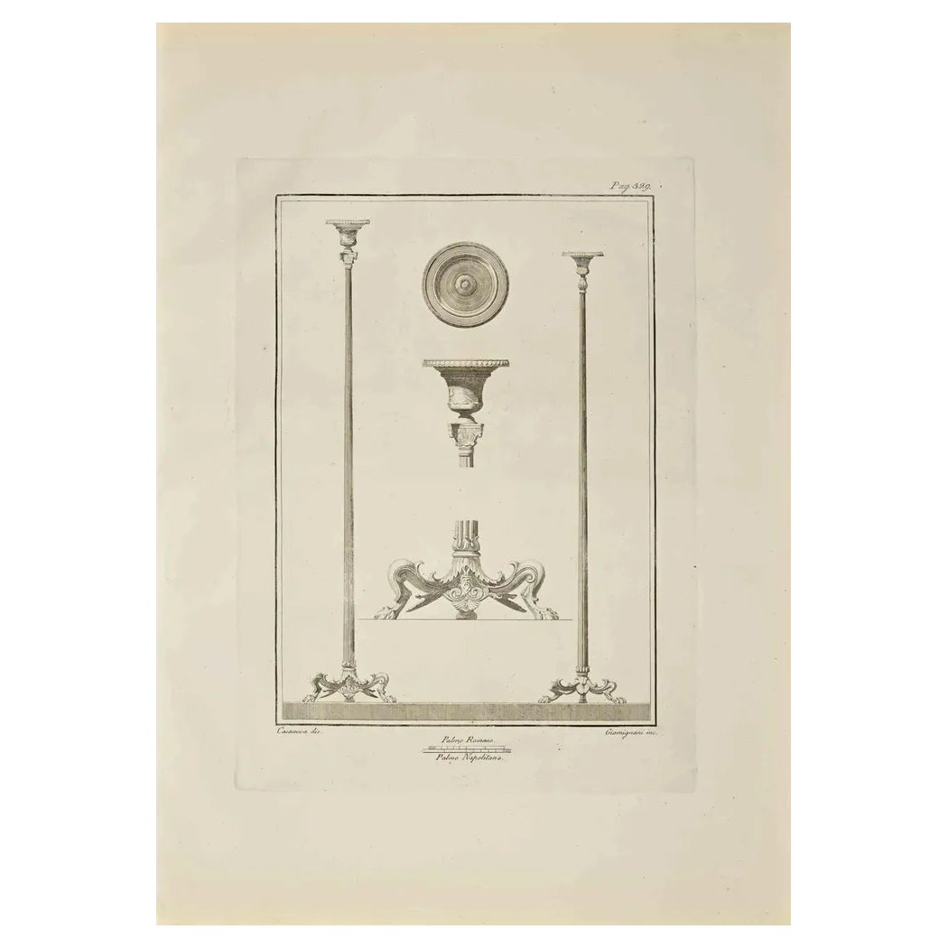 Giacomo Casanova, Ancient Roman Decorations, Etching, 18th Century ...