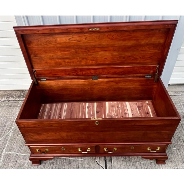 Late 20th Century Stickley Furniture Solid Cherry Chippendale Cedar ...