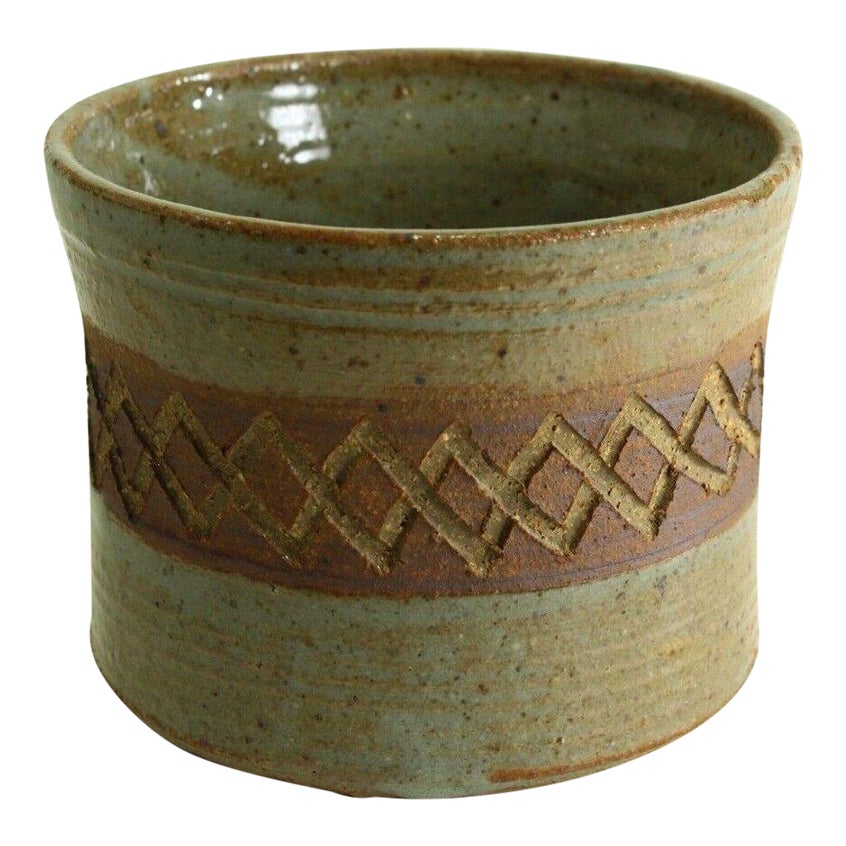 1980s Native American Pottery Cachepot Signed Grace Thorpe | Chairish