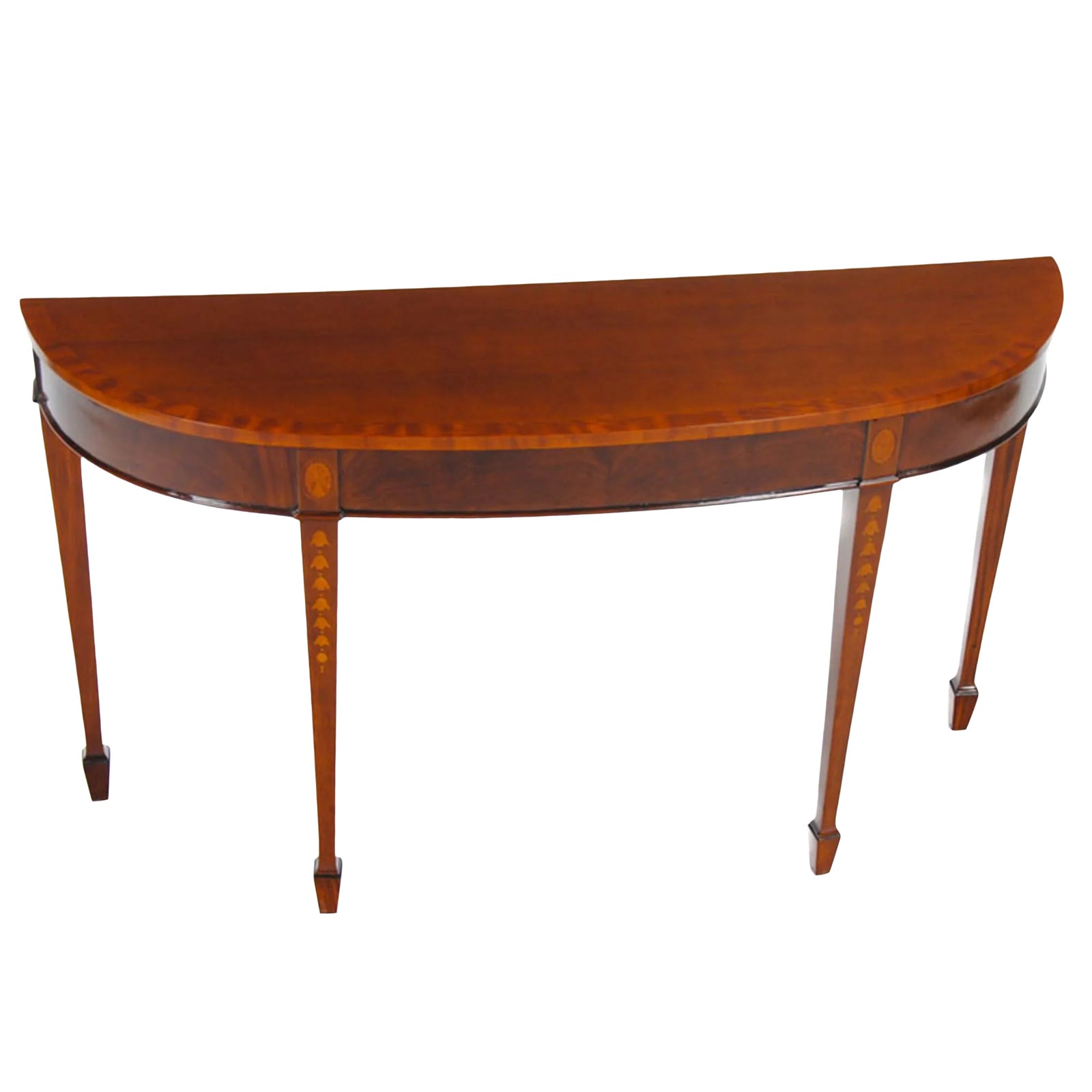 Niagara Furniture Mahogany Inlaid Console | Chairish