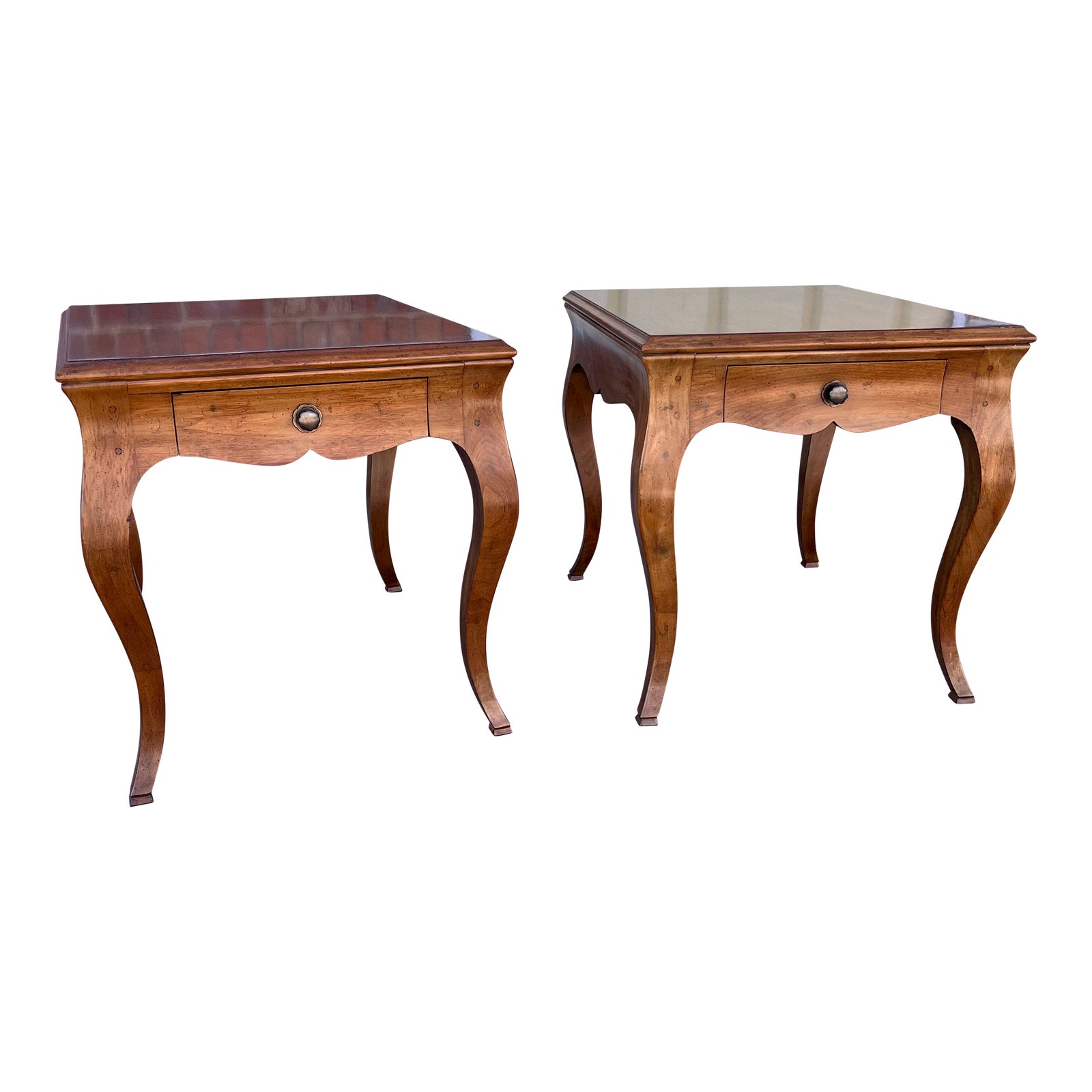1980s Pair of Heritage Toulon End Tables | Chairish